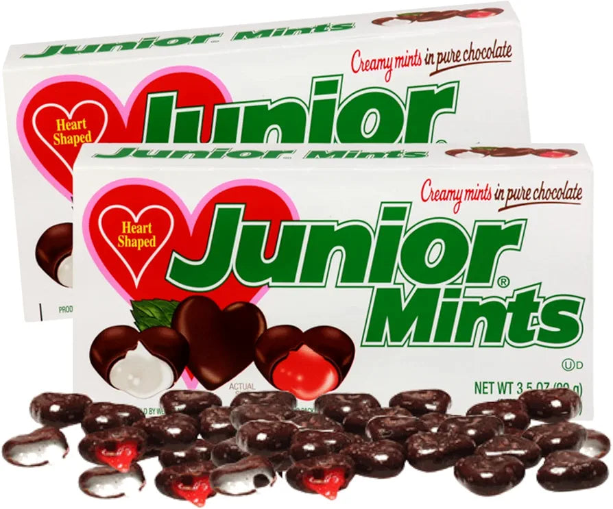 Junior Mints : Valentine's Heart Box - 3.5oz [BB 09/2026] – Colossal ...