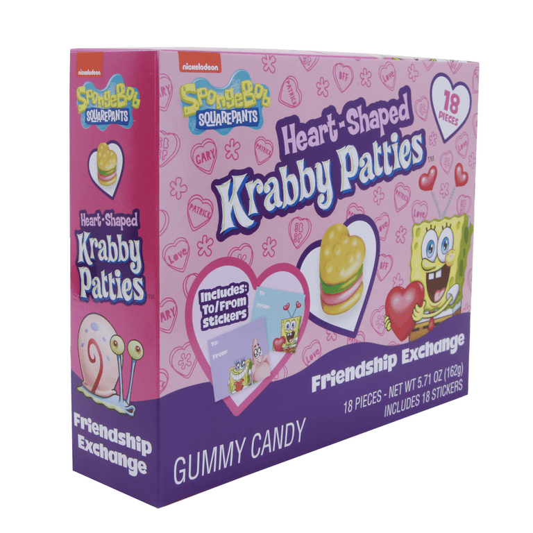 Nickelodeon : SpongeBob SquarePants Krabby Patties Valentine's 18pk [B ...