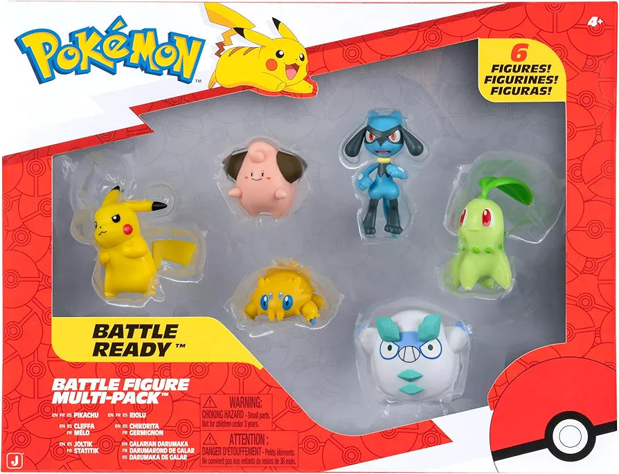 Jazwares : Pokémon Battle Figure Multipack - 6 Pack (PKW4099 ...